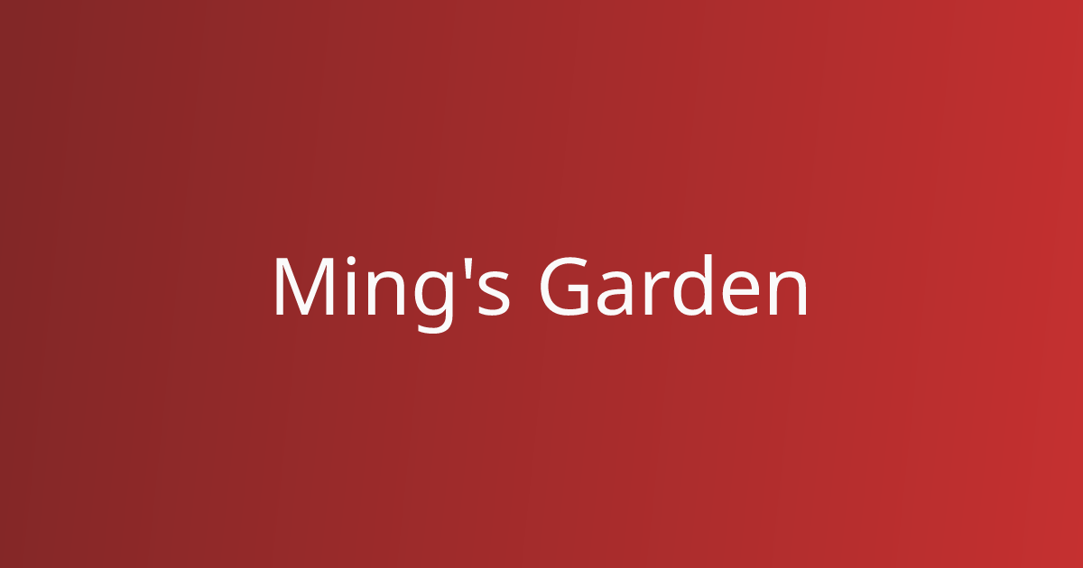 Order Authentic Chinese Online | Ming's Garden - Pickup or Delivery Available
